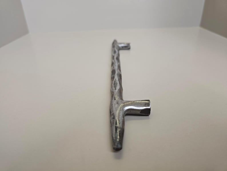 Hand Hammered Iron Handle: Rustic Cabinet & Drawer Pull - Etsy