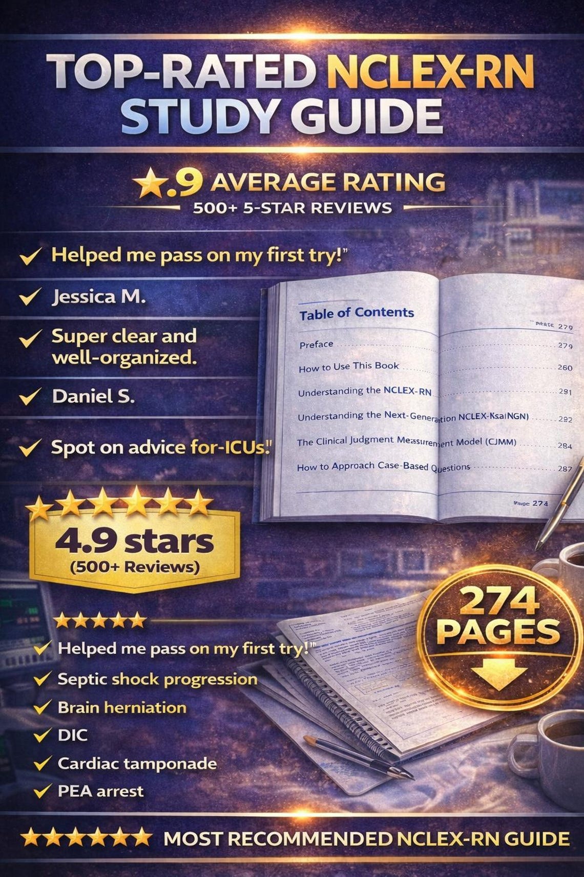 NCLEX RN 2026 Study Guide | 500+ Questions, NGN Case Studies (digital ...