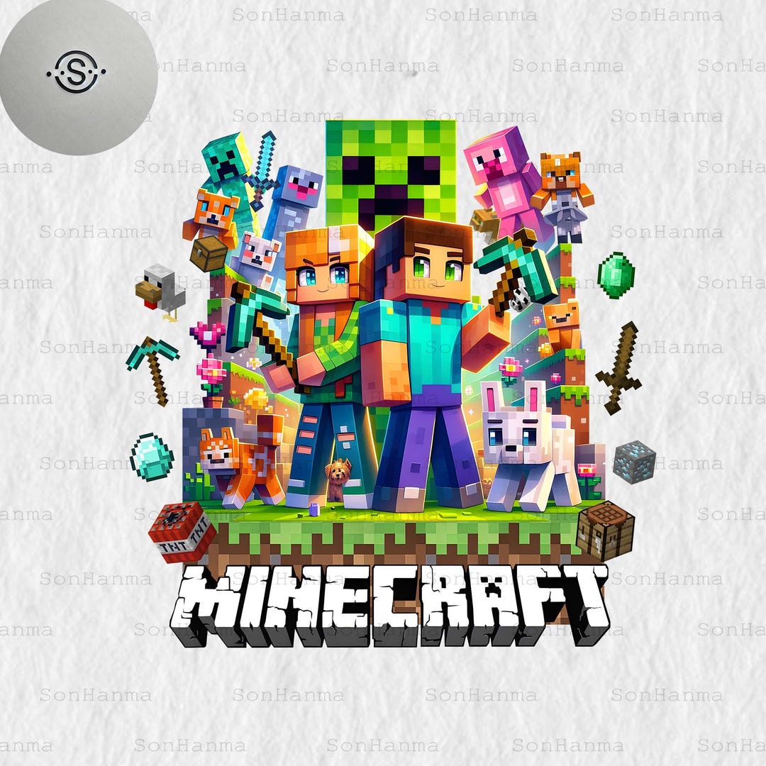 Cartoon Style Png of Movie Main Characters Group Shot, Pixel Gamer ...