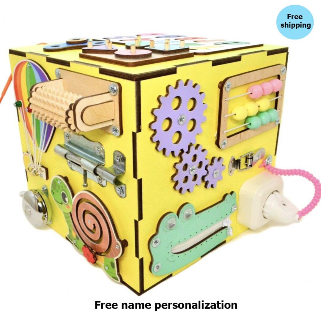 Busy Cube for Kids - Educational and Interactive Toy With Buttons ...