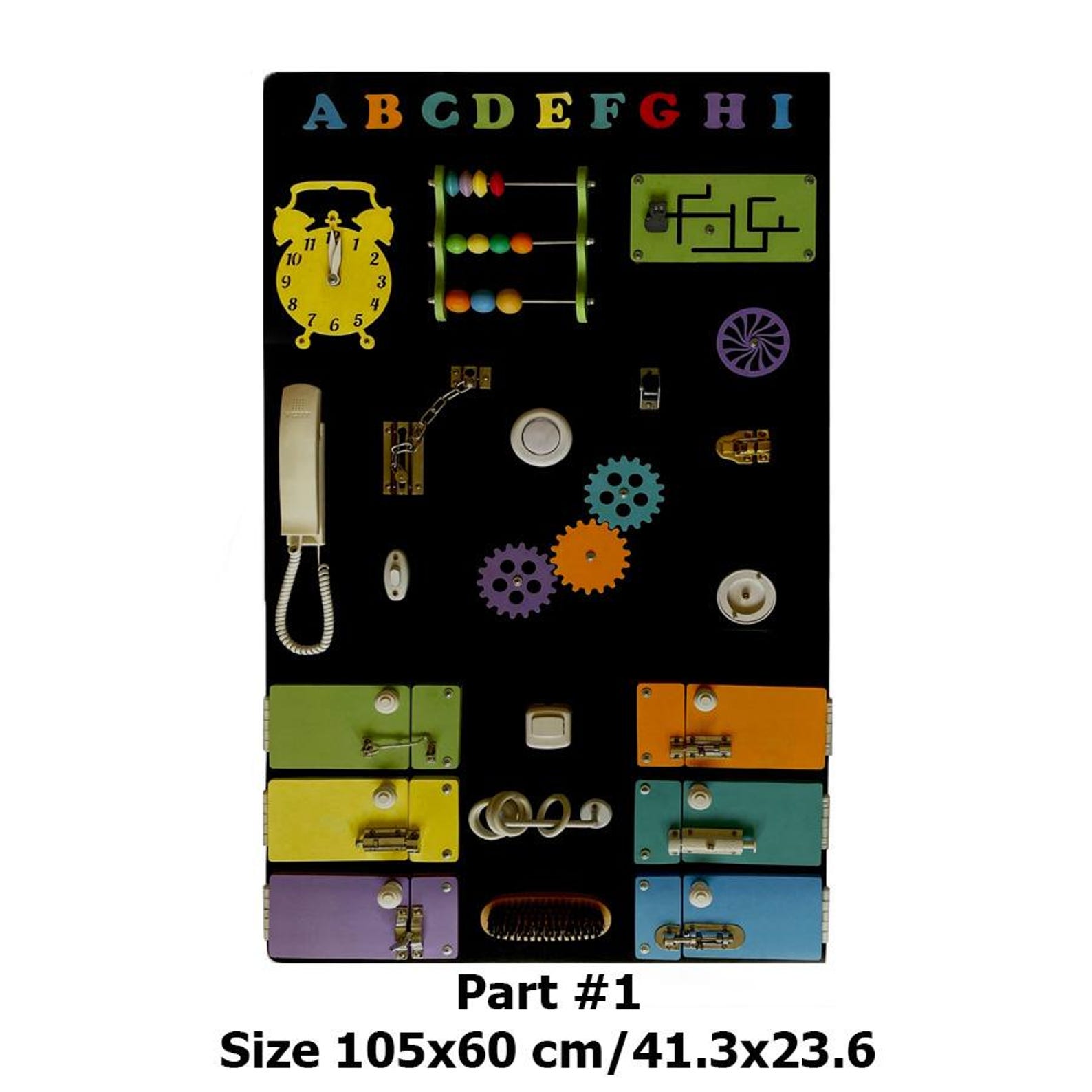 Large Busy Board Wall Panel - Interactive Smart Activity Panel for Kids ...