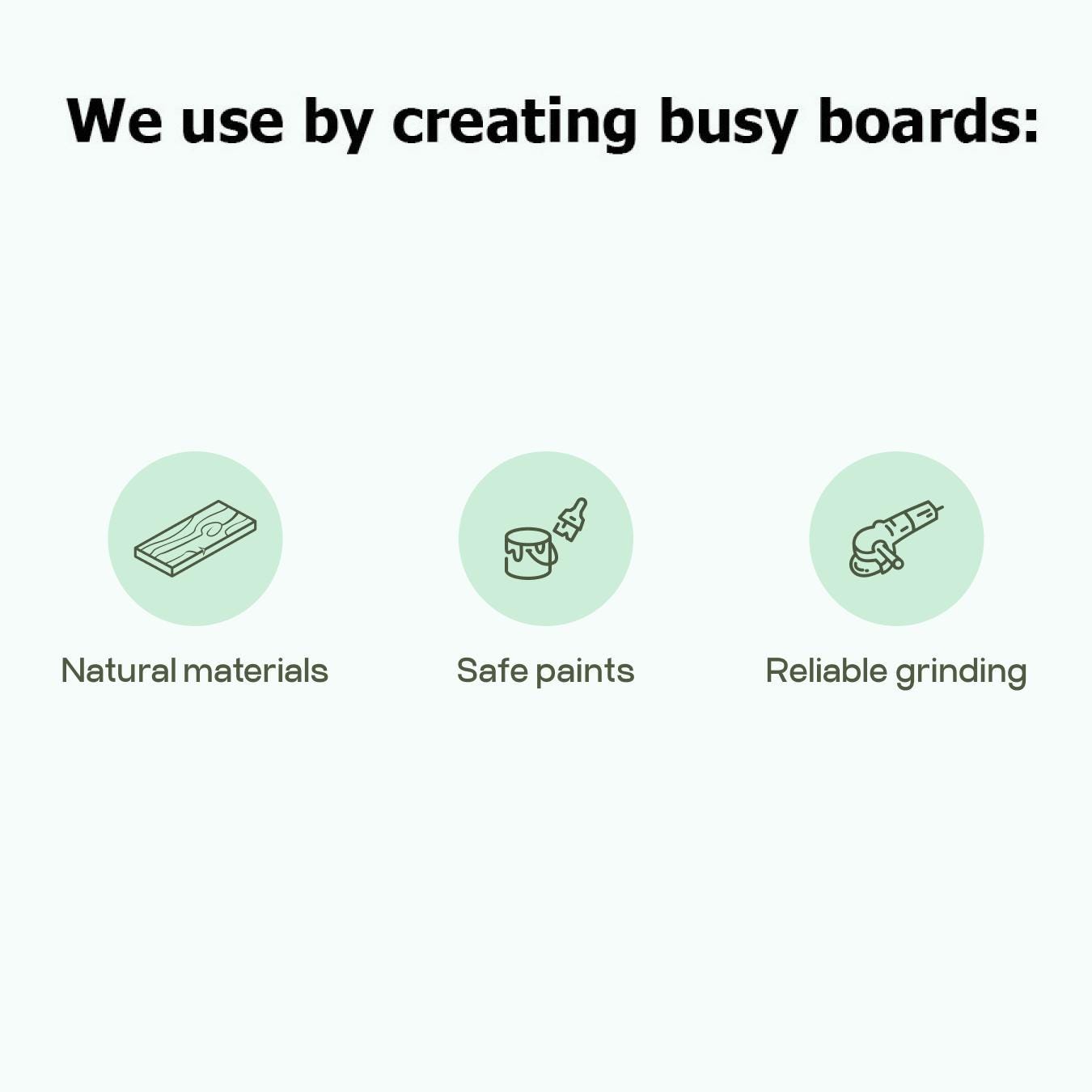 Wooden Busy Board With Locks and Buttons – Fun Learning Toy for ...
