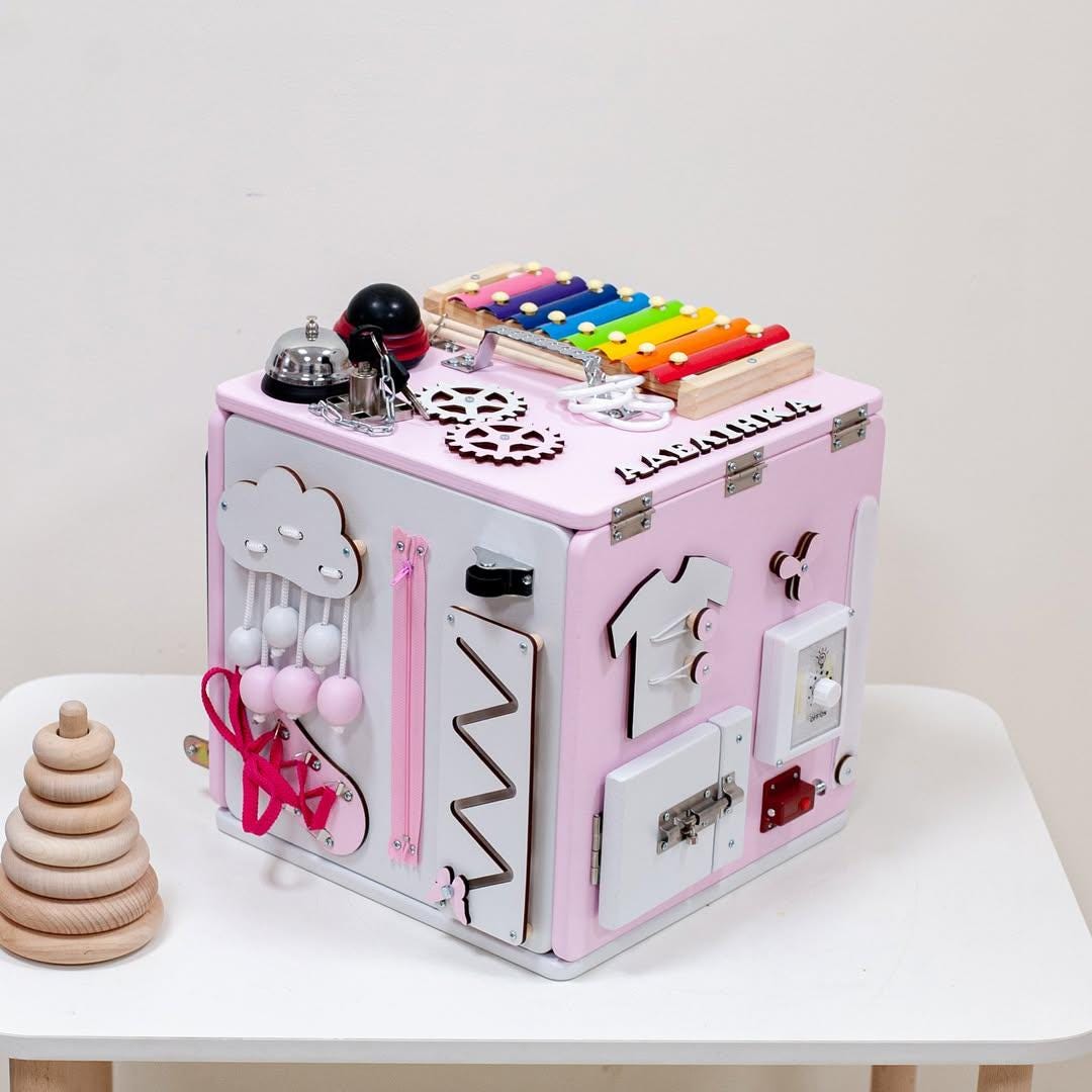 Busy Box for Toddlers – Sensory Montessori-inspired Activity Board for ...