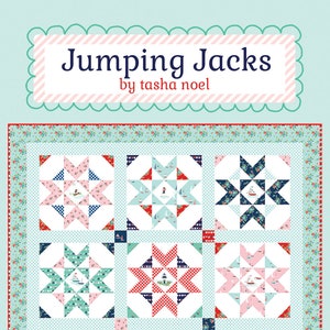 Jumping Jacks Quilt Pattern, Quilt Star Pattern, Sewing Pattern, Throw ...