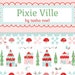 Pixie Ville Quilt Pattern - PAPER - Winter Quilt Pattern, Winter Village, Christmas Quilt ...
