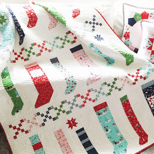 Pixie Stockings Quilt Pattern PDF Tasha Noel Christmas | Etsy