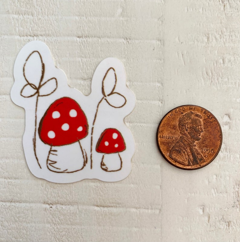 Mushroom Vinyl Sticker - Etsy