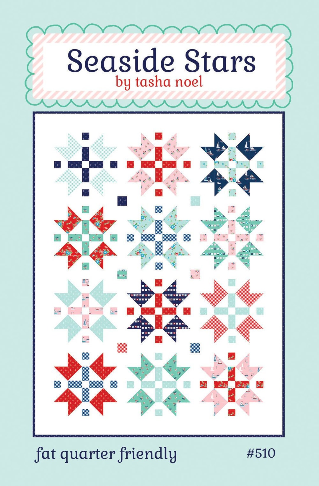 Seaside Stars Quilt Pattern - PDF File - Instant Download - Etsy