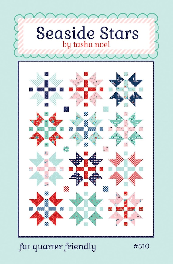 Seaside Stars Quilt Pattern PDF File Instant Download | Etsy