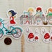 Bike Sticker Girl on a Bicycle Vinyl Sticker Vintage Market - Etsy