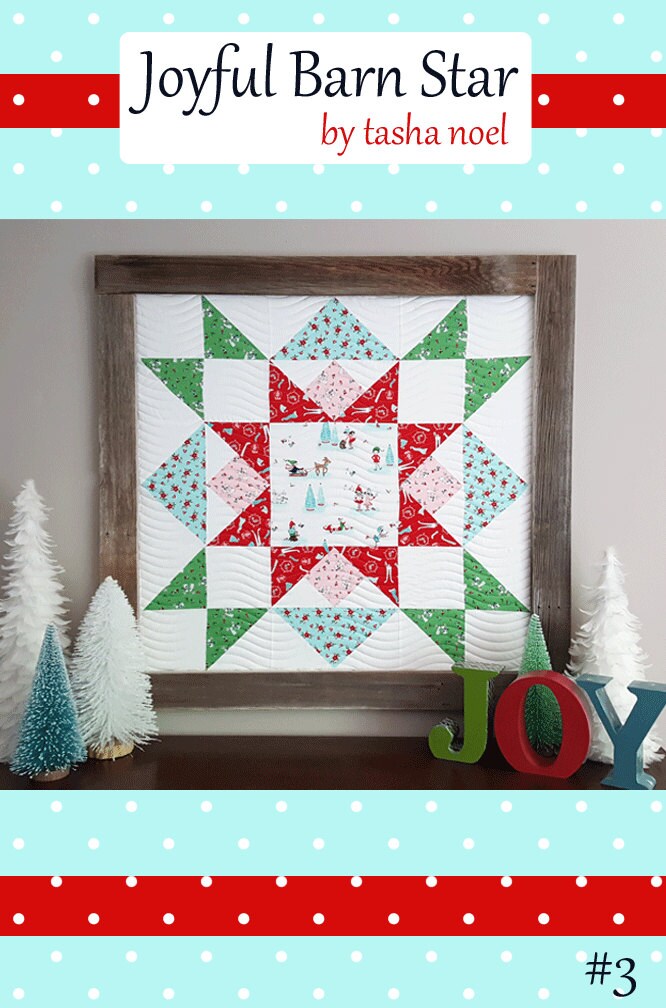 Joyful Barn Star Quilt Pattern - PDF - Instant Download, Christmas ...