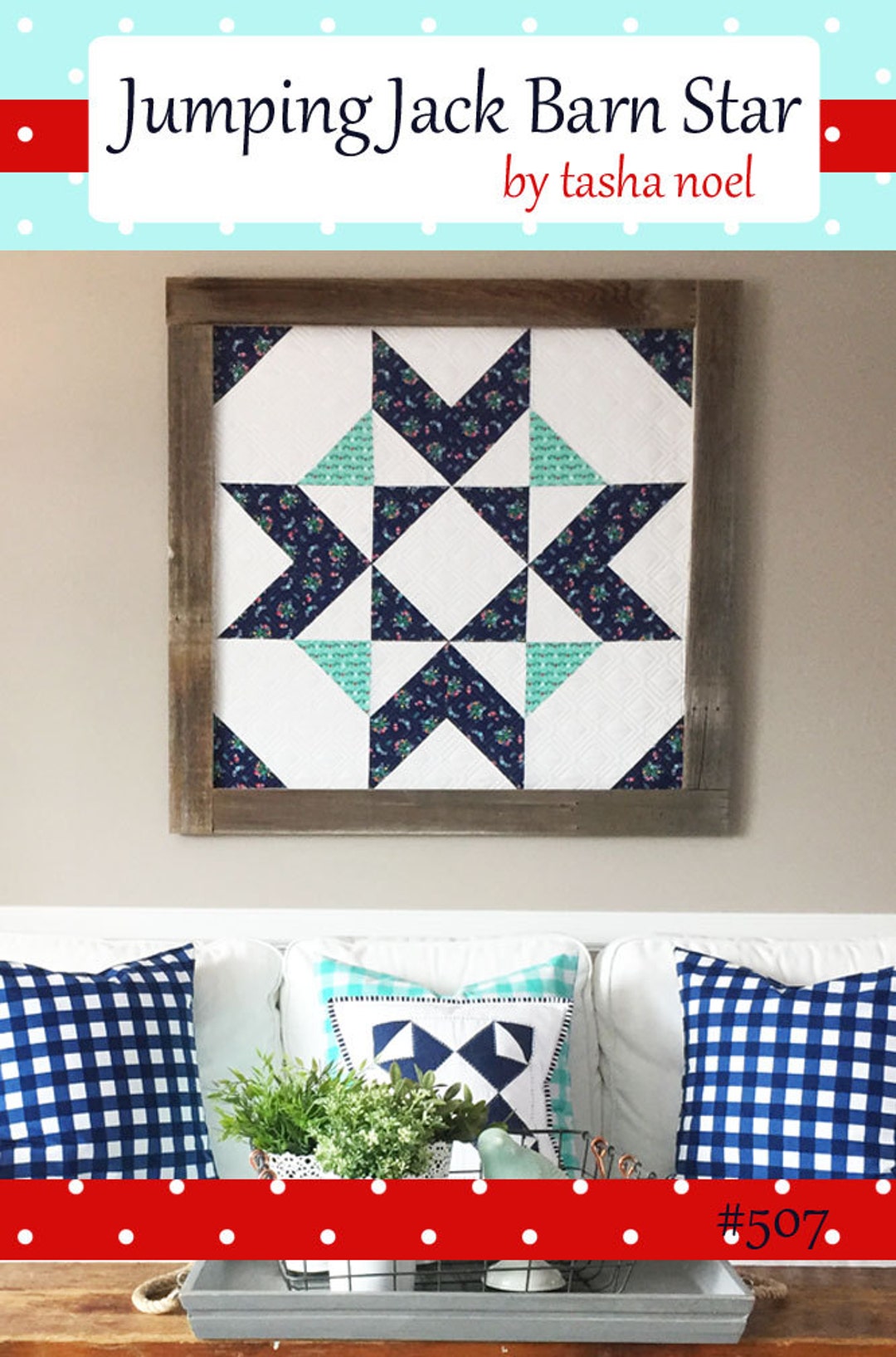 Jumping Jack Barn Star Quilt Pattern - PDF - Instant Download ...