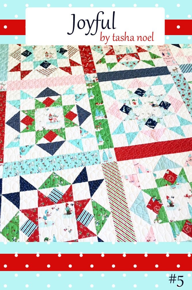 Joyful Quilt Pattern - PDF - Quilt Star Traditional Sewing Block ...
