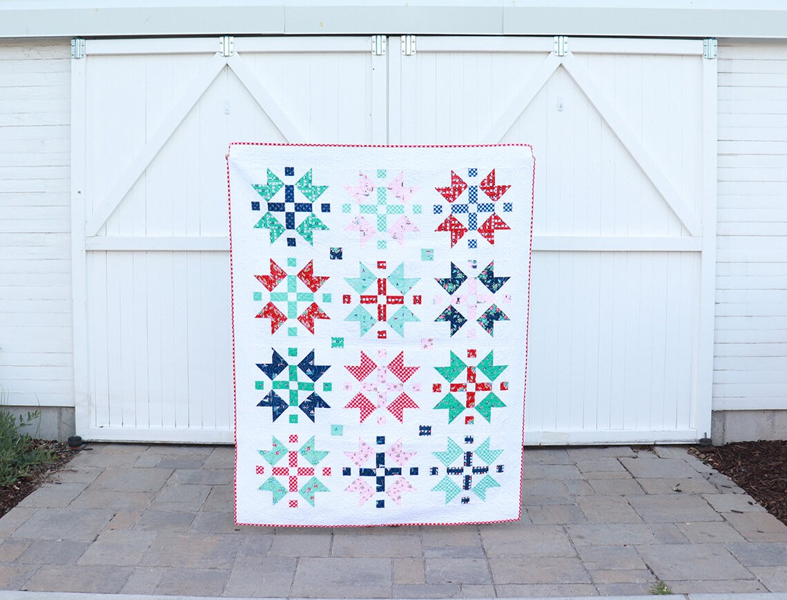 Seaside Stars Quilt Pattern PDF File Instant Download | Etsy