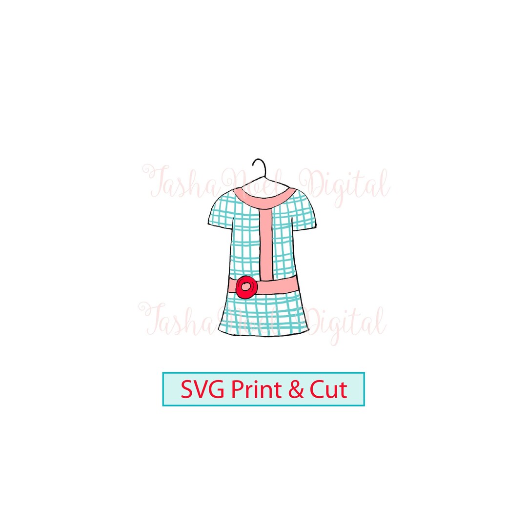 Gogo Dress Svg - Print and Cut - Etsy