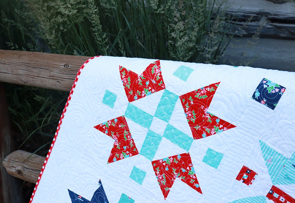Seaside Stars Quilt Pattern - PDF File - Instant Download - Etsy