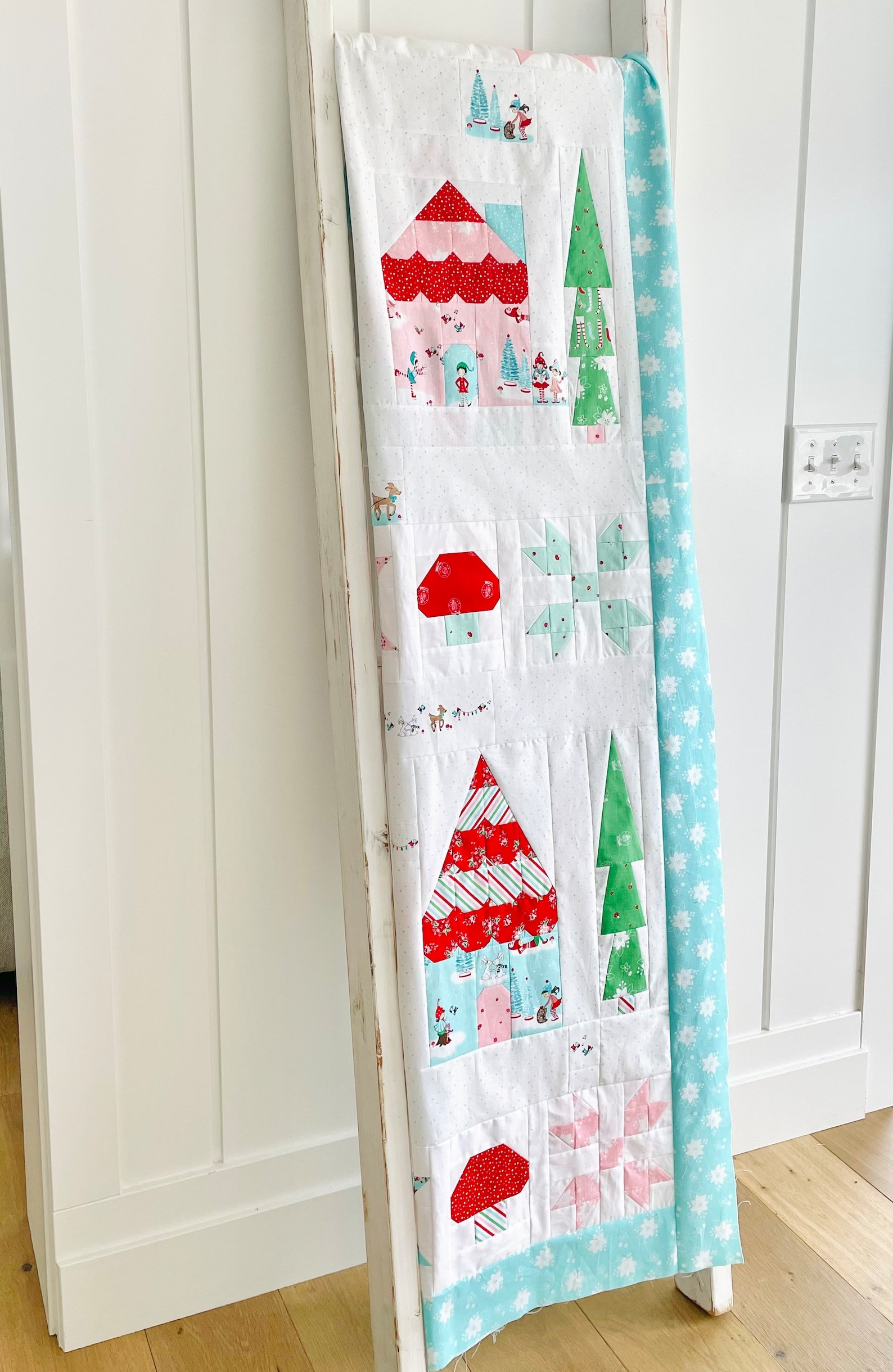 Pixie Ville Quilt Pattern PAPER Winter Quilt Pattern - Etsy