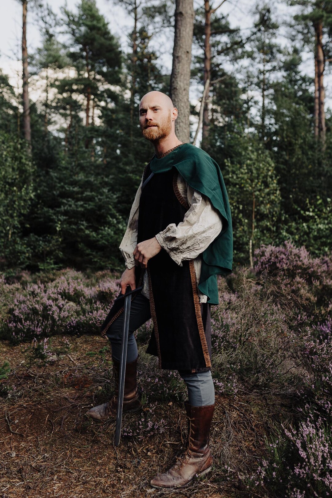 Forest Green Fantasy Swordsman's Cloak - Etsy