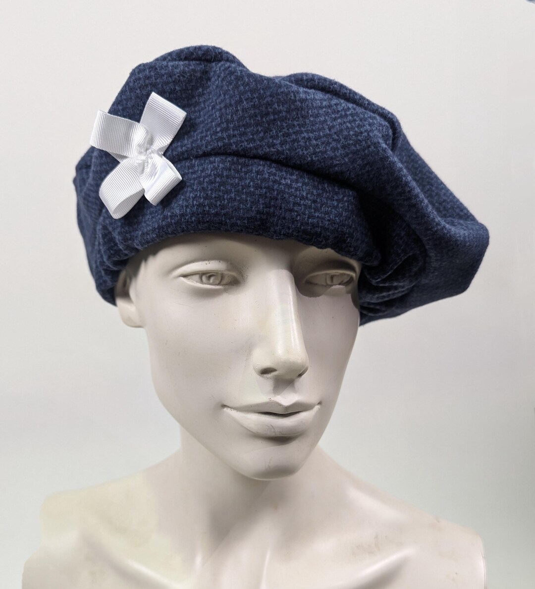 Navy Tweed Jacobite Bonnet With White Cockade - Etsy