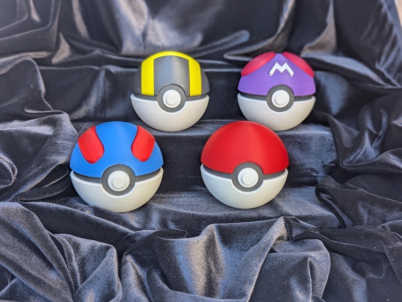 Pokemon - Poke Ball, Great Ball, Ultra Ball, Master Ball - Etsy