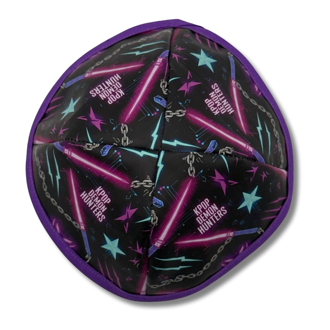 KPOP Demon Hunters Laser Kippah | Action FX Pattern Yarmulke - Etsy UK