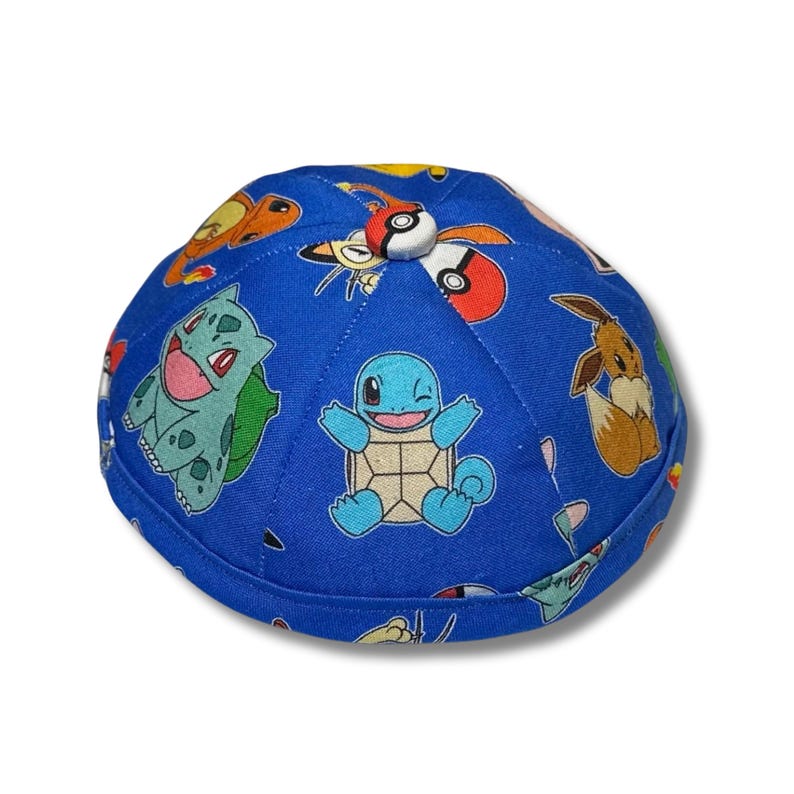 Pokémon Characters Kippah | Pikachu Charmander Squirtle Yarmulke - Etsy
