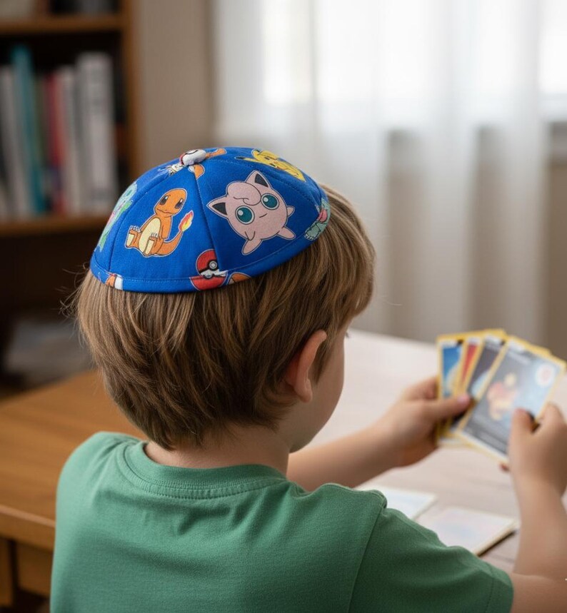 Pokémon Characters Kippah | Pikachu Charmander Squirtle Yarmulke - Etsy