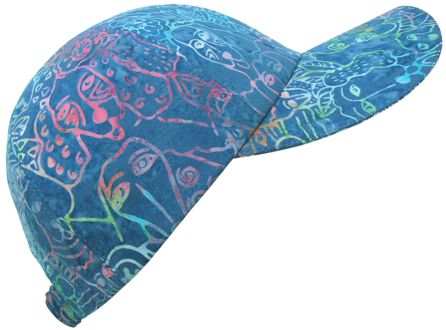 Cool Dogs - Cotton Batik Dog Faces Print Baseball Ball Cap in ...