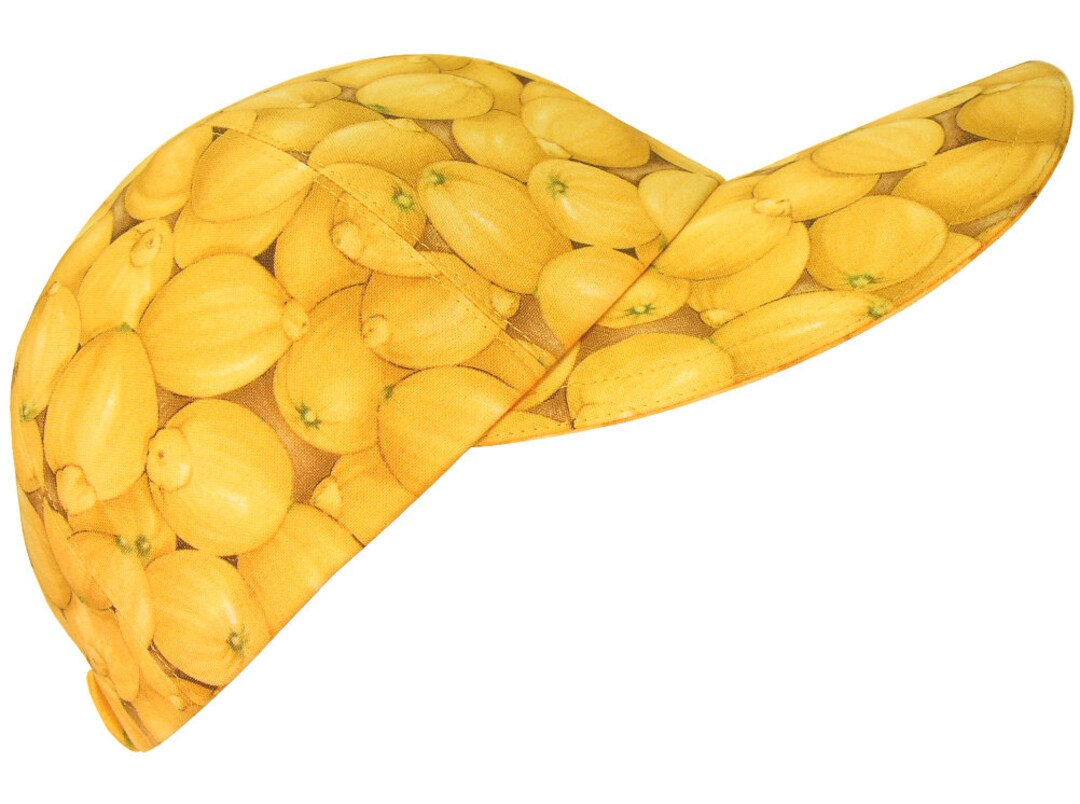 Lemon Zinger - Bright Yellow Lemons Baseball Ball Cap - Ladies Girls ...