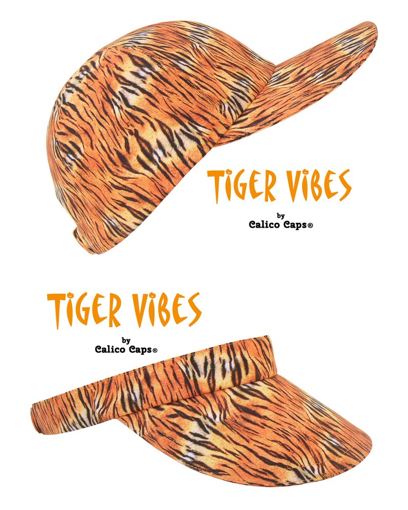 Tiger Vibes All Over Tiger Skin Animal Print Baseball Ball Cap Burnt ...