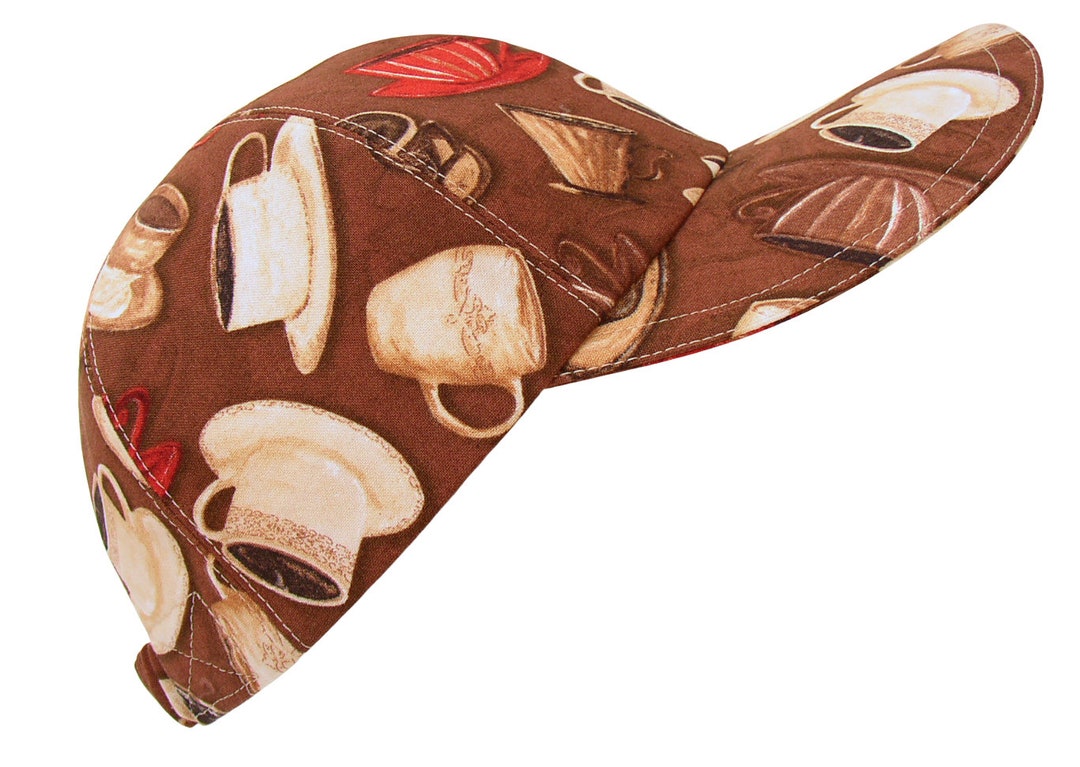 Cozy Cups - Coffee Theme Allover Print Baseball Ball Cap - Espresso ...