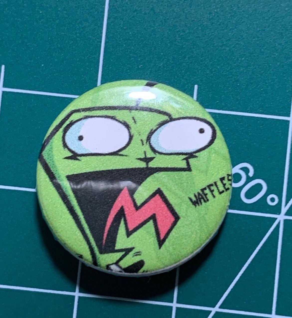 Gir Invader Zim Button Pin 4 Pack - Etsy