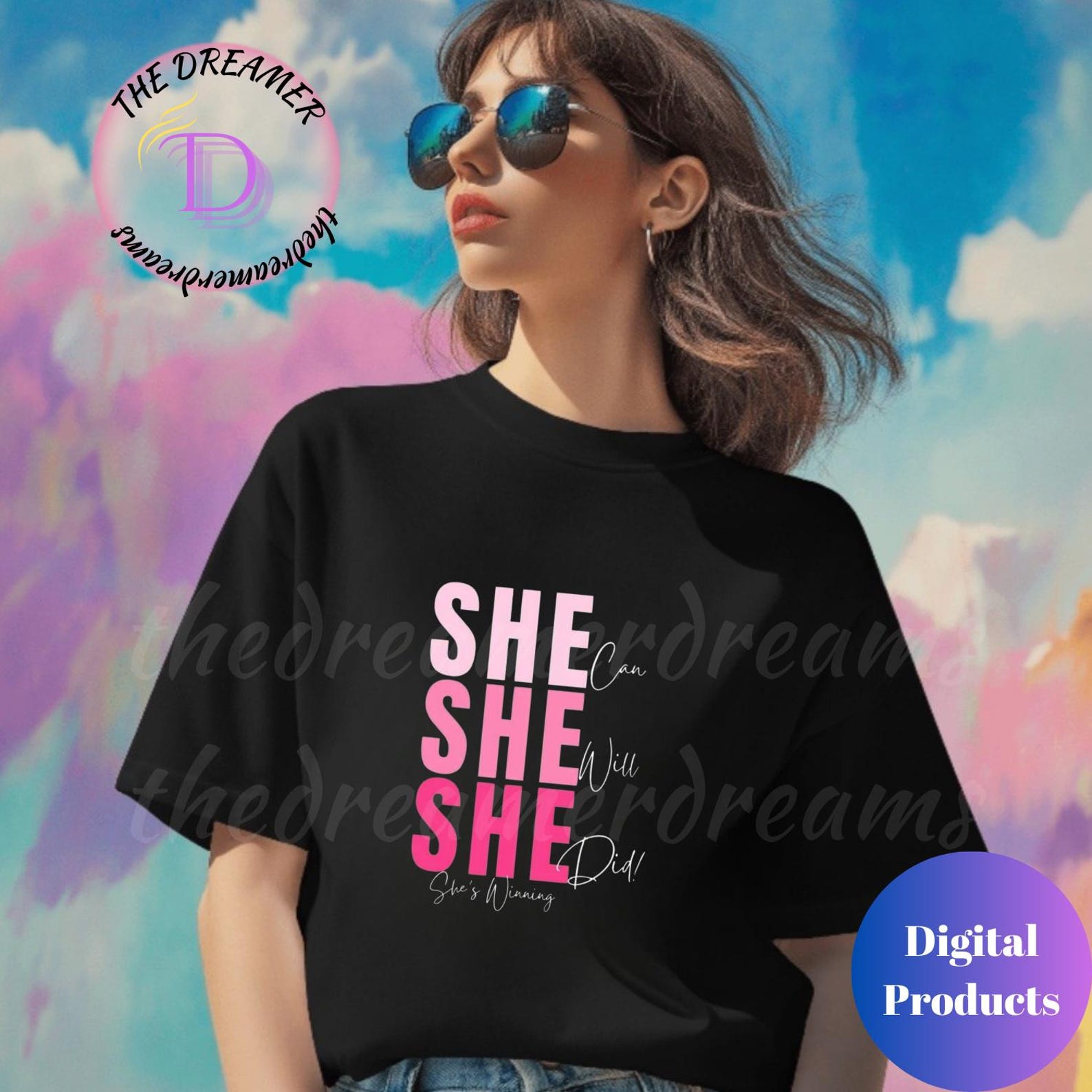 She Can She Will She Did She's Winning SVG PNG | Empowerment Quote ...