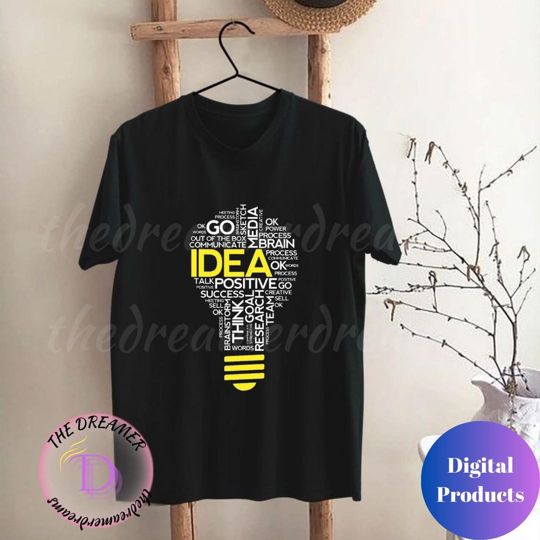 Light Bulb SVG PNG | Idea Clipart, Brain & Success Design | Positive ...