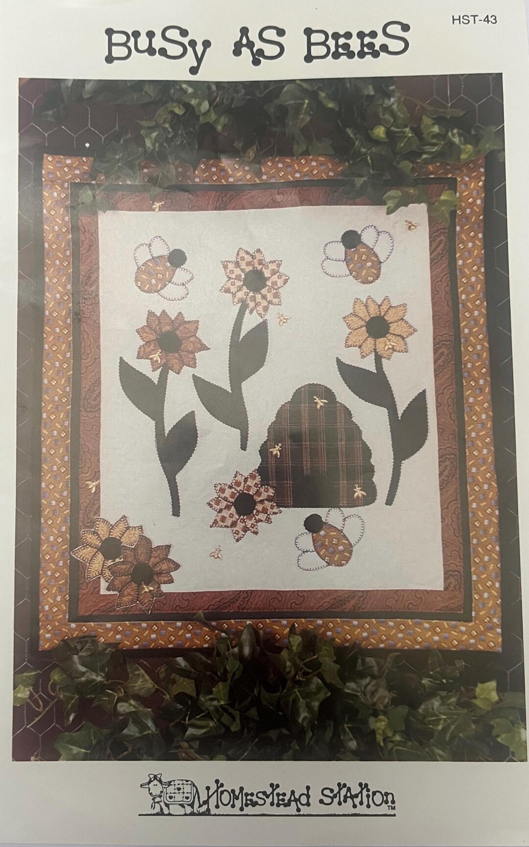 Vintage 1993 Quilt Pattern: "busy as Bees" Homestead Station ...