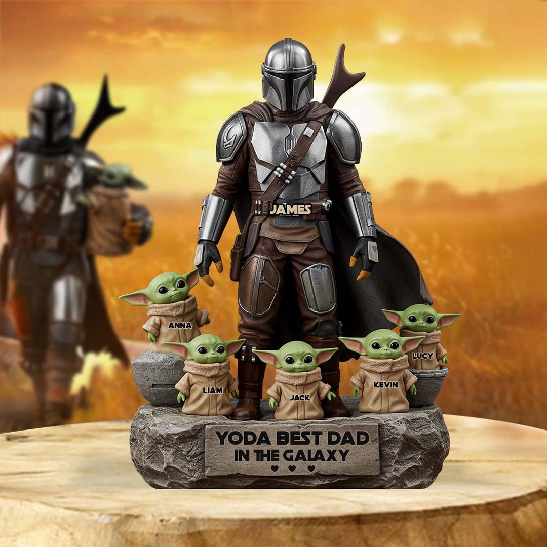 Personalized Best Dad in the Galaxy Acrylic Plaque, Outer Space War ...