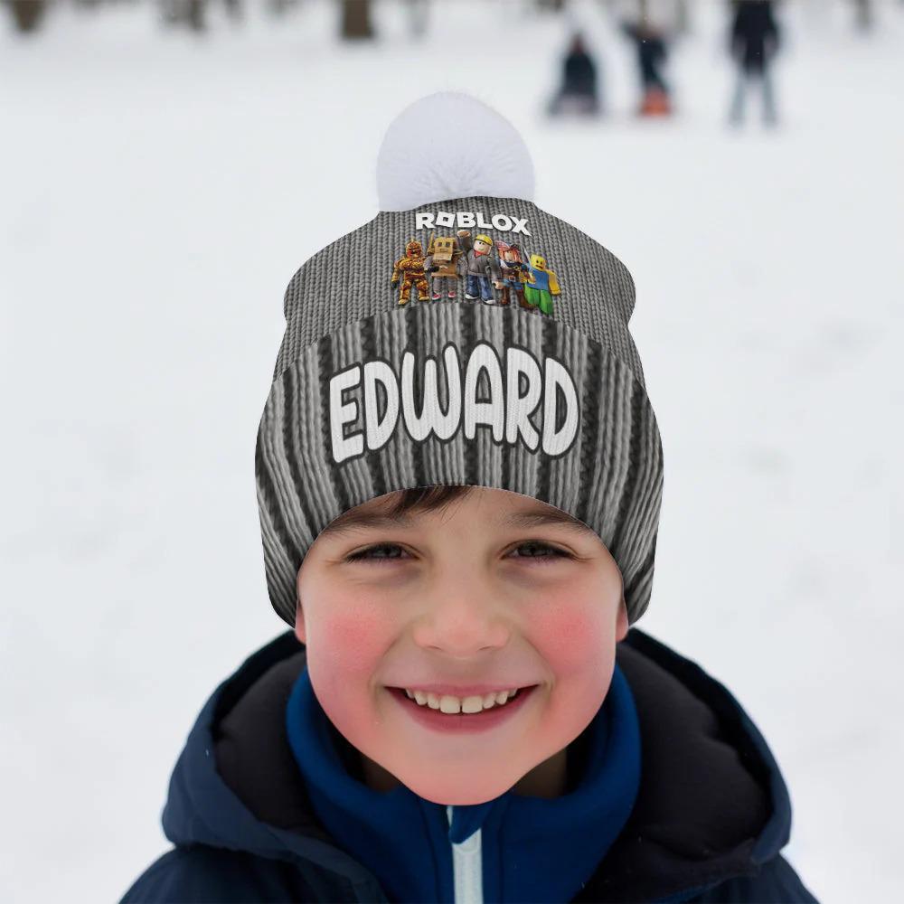 Role Play Game Personalized Beanie Hat, Digital Video Game Knitted ...