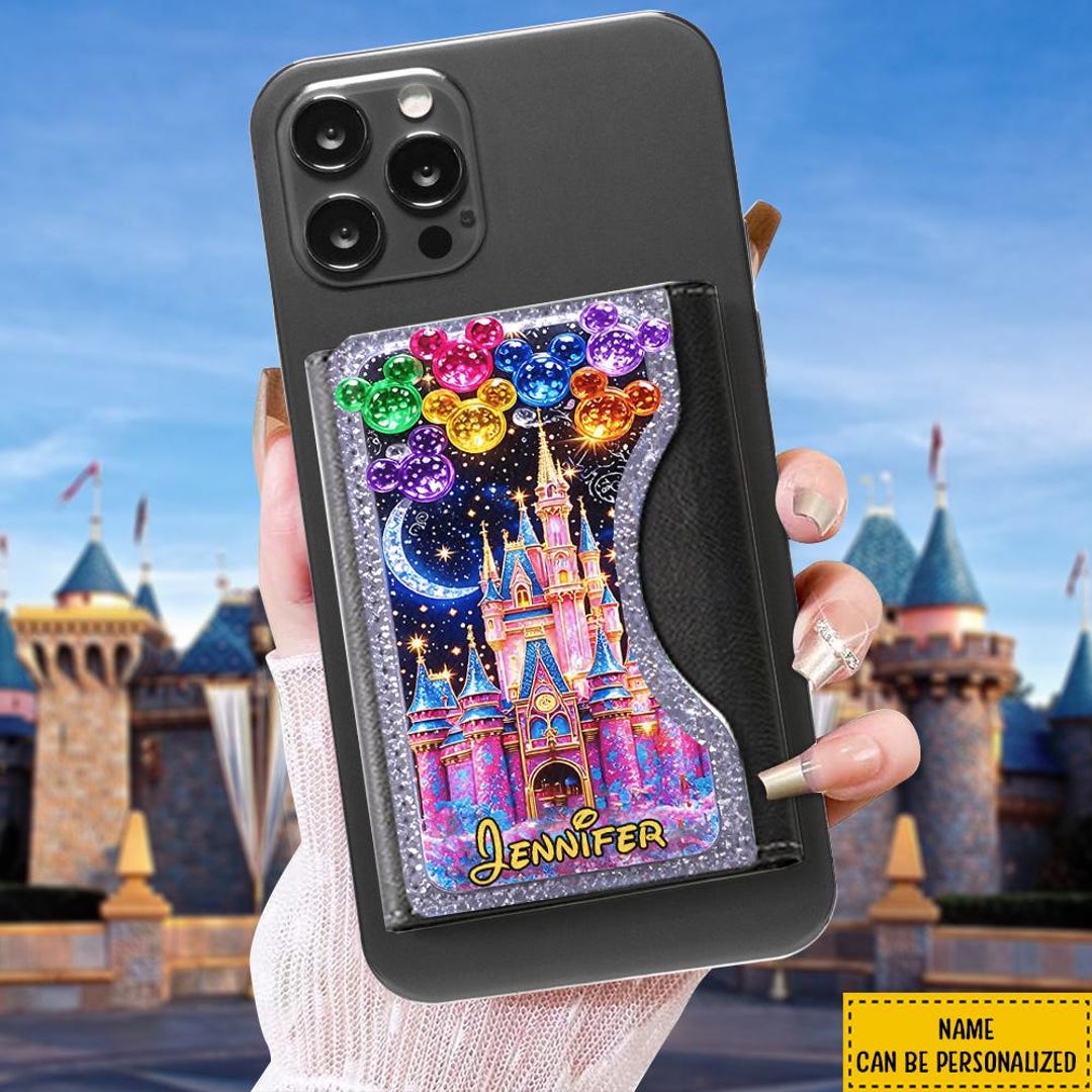 Magical Day Personalized Mouse Castle Magsafe Wallet, Disneyland Trip ...