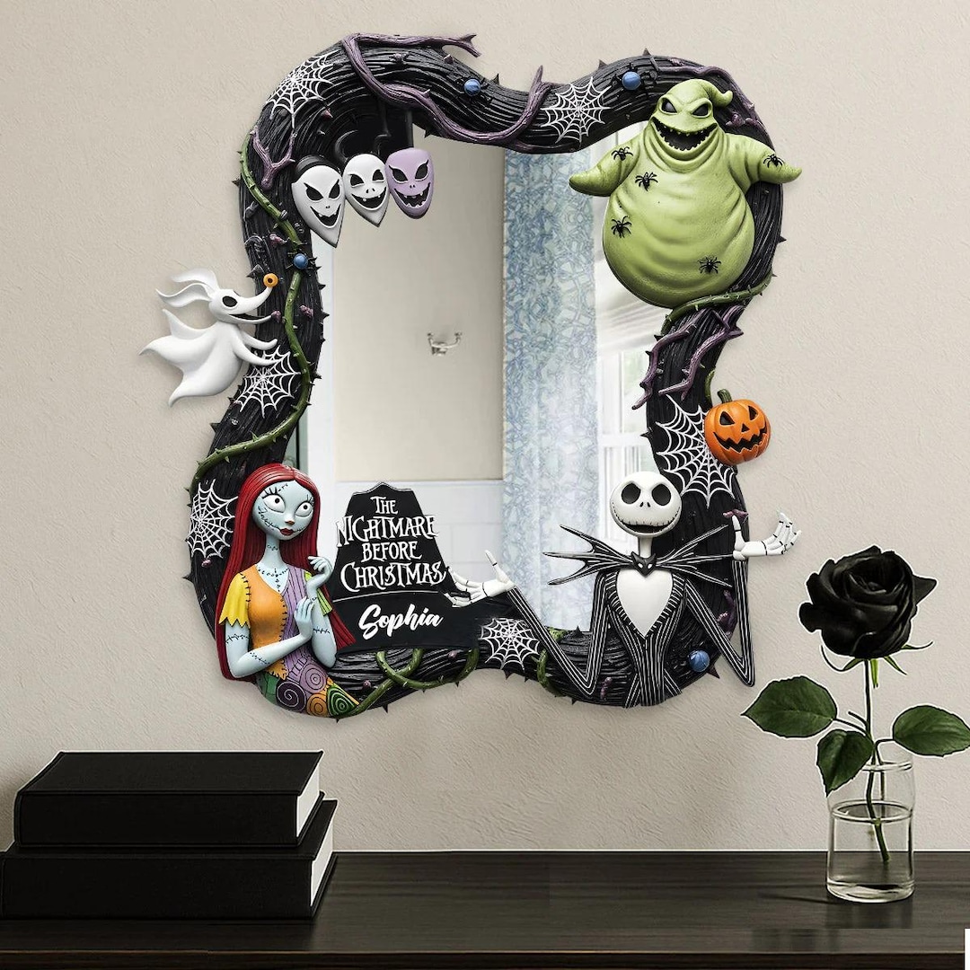 Personalized Nightmare Wall Hanging Mirror, Horror Movie Halloween ...