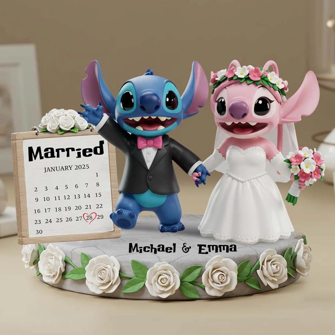 Personalized Ohana Wedding Acrylic Plaque, Happy Anniversary Blue Ohana ...