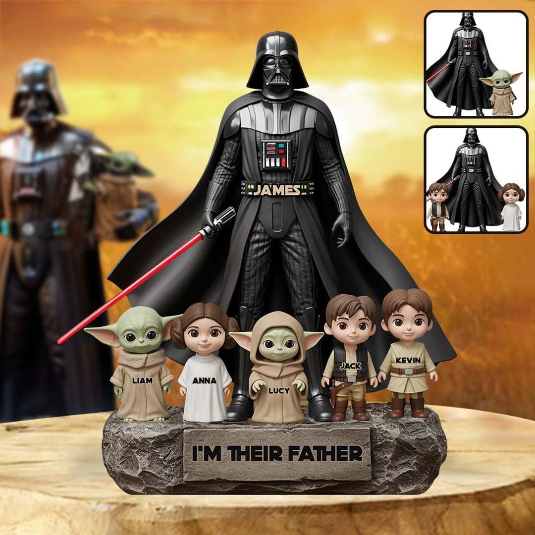 Personalized Best Dad in the Galaxy Acrylic Plaque, I'm Their Father ...