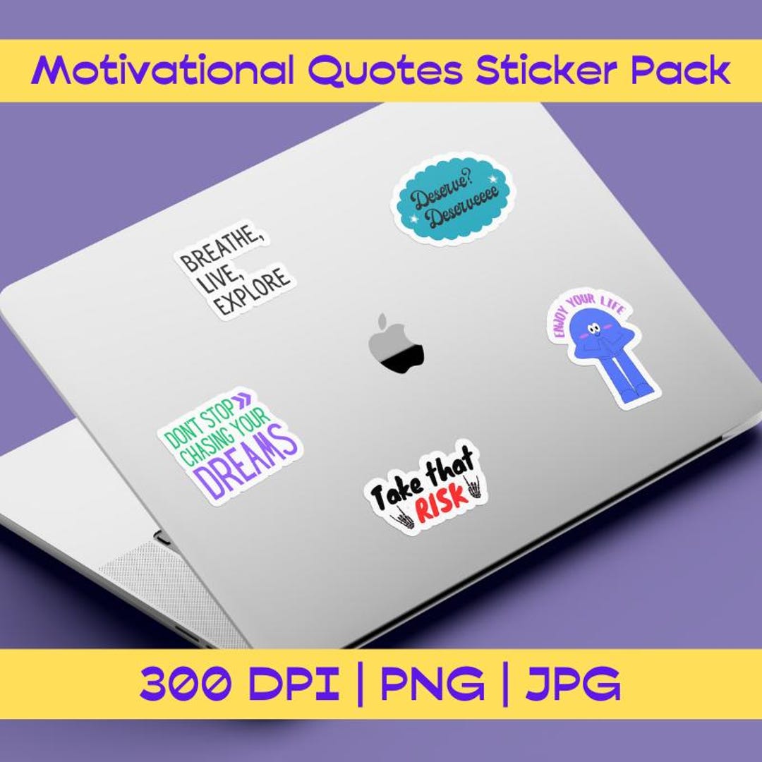 Motivational Quote Digital Sticker Pack 2, Affirmation Stickers ...