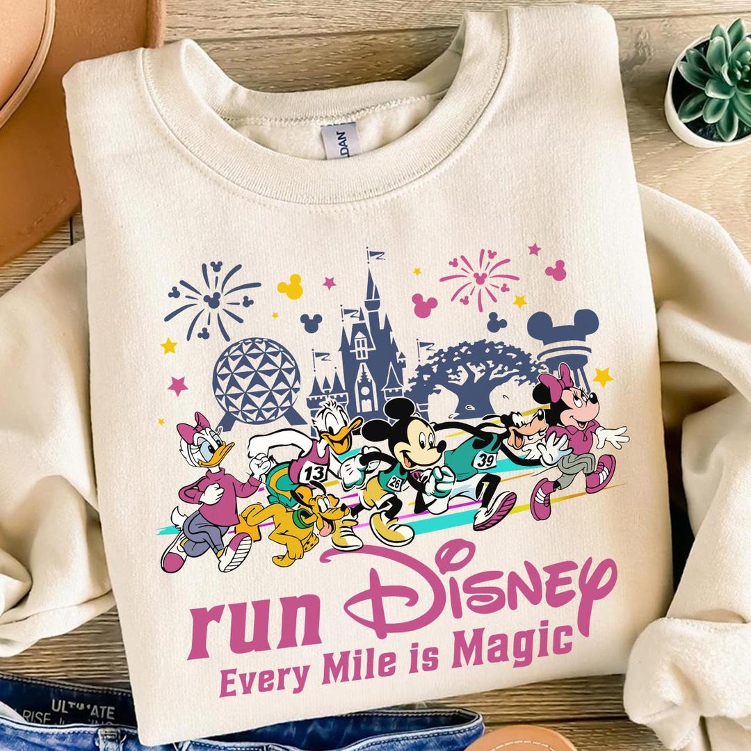 Vintage Run Mickey and Friends Png, Marathon Weekend 2025 PNG, Every ...