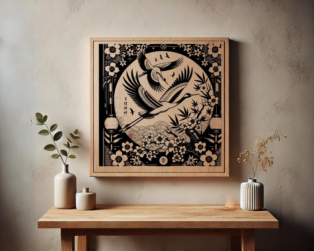 Japanese Symbols SVG, Cutting Digital File, Cultural Heritage Laser ...