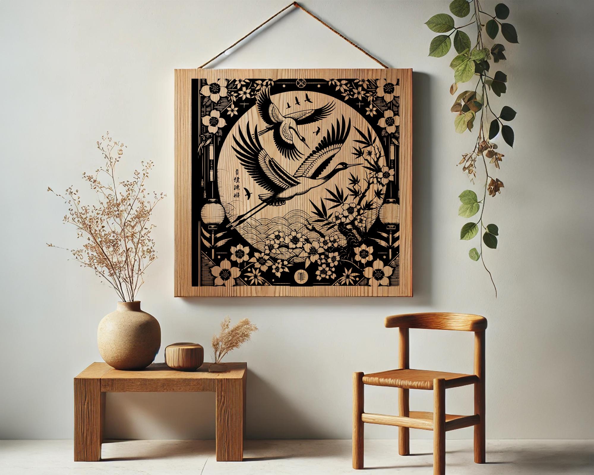 Japanese Symbols SVG, Cutting Digital File, Cultural Heritage Laser ...