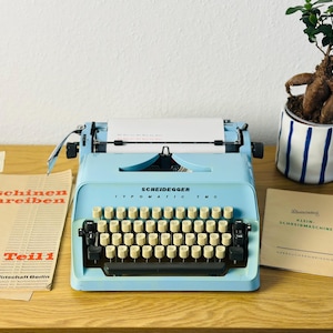 Scheidegger Typomatic TMS Typewriter – Fully Working, Vintage Manual - Etsy