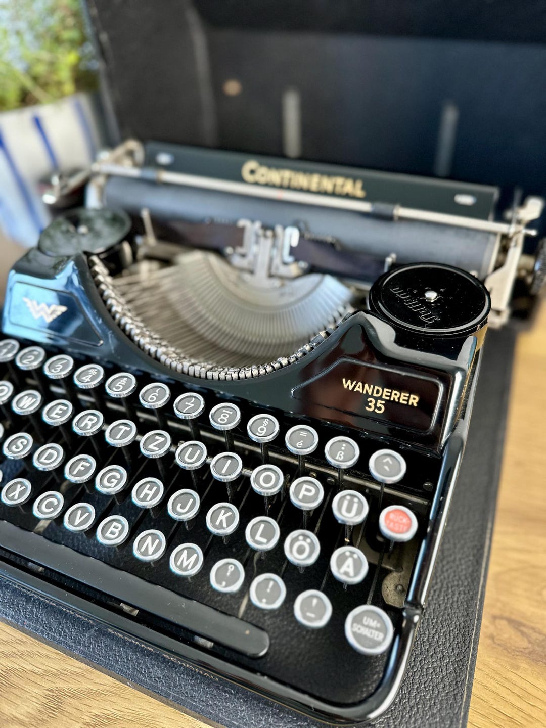 Vintage Typewriter Continental Wanderer 35 1930s Typewriter Excellent ...