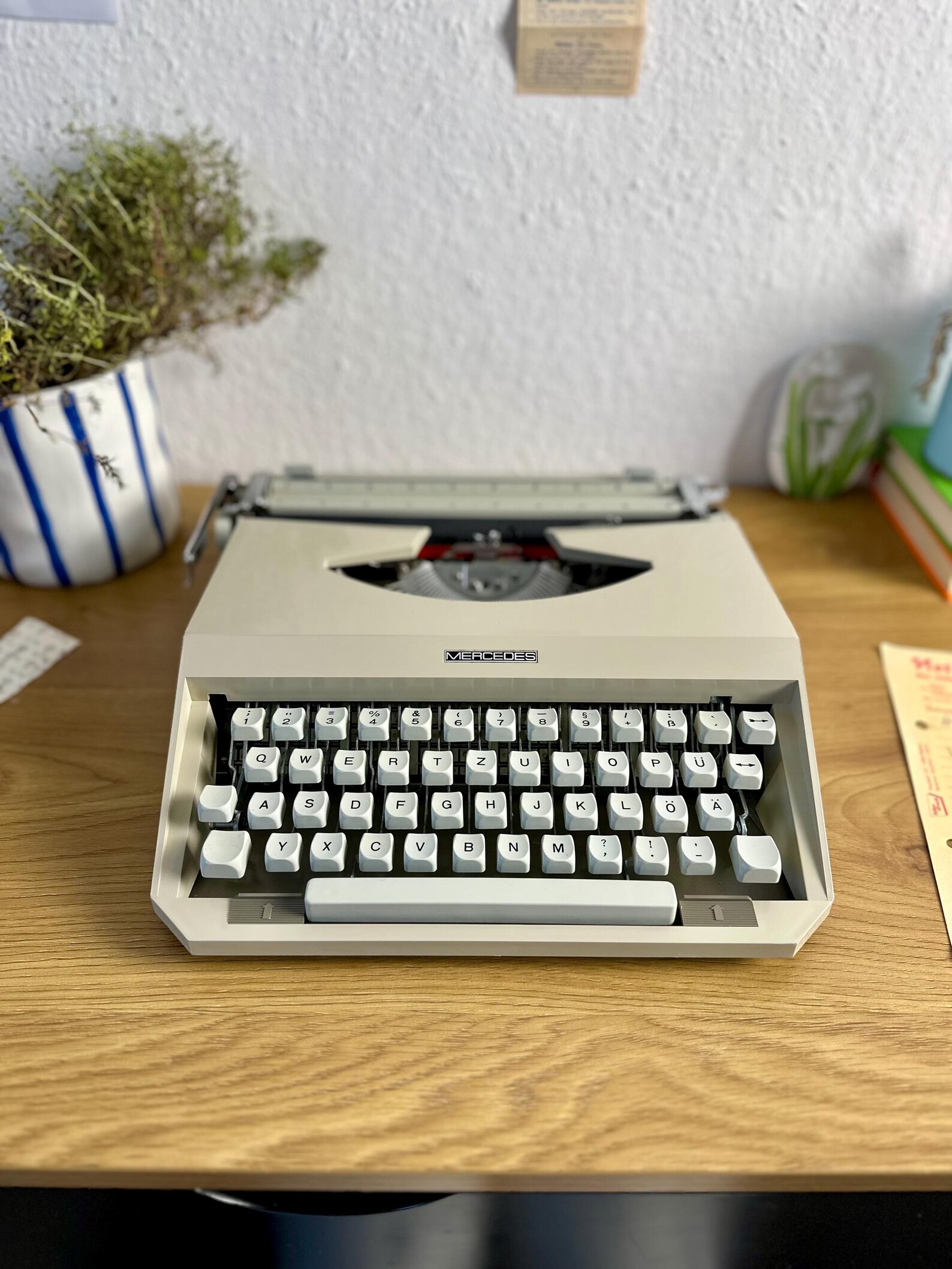 Original Vintage Typewriter Mercedes, 1960s, – Fully Functional With ...