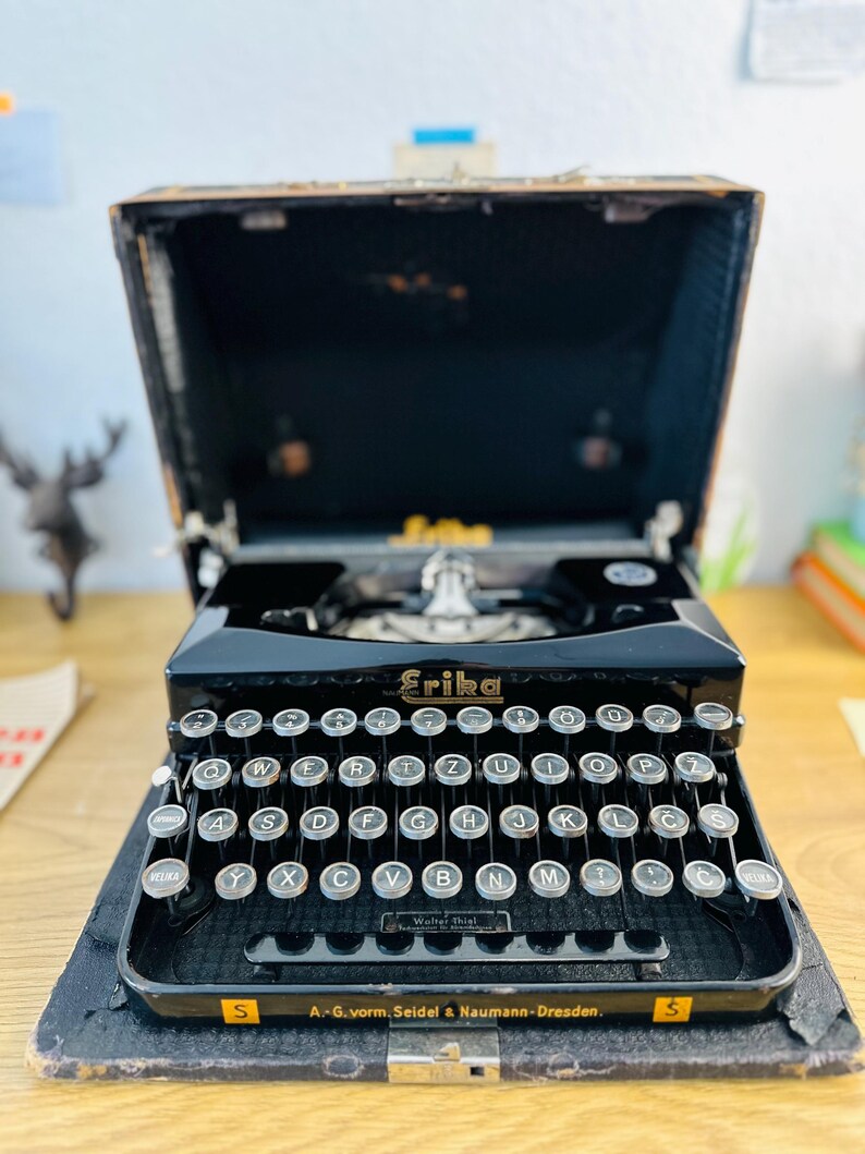 Erika Typewriter – 1930s, Fully Working, Vintage German Machine - Etsy