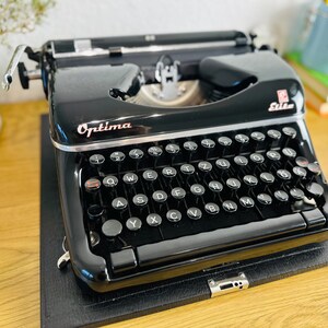 Optima Elite 1953 Black Typewriter – Vintage Retro Writing Tool - Etsy
